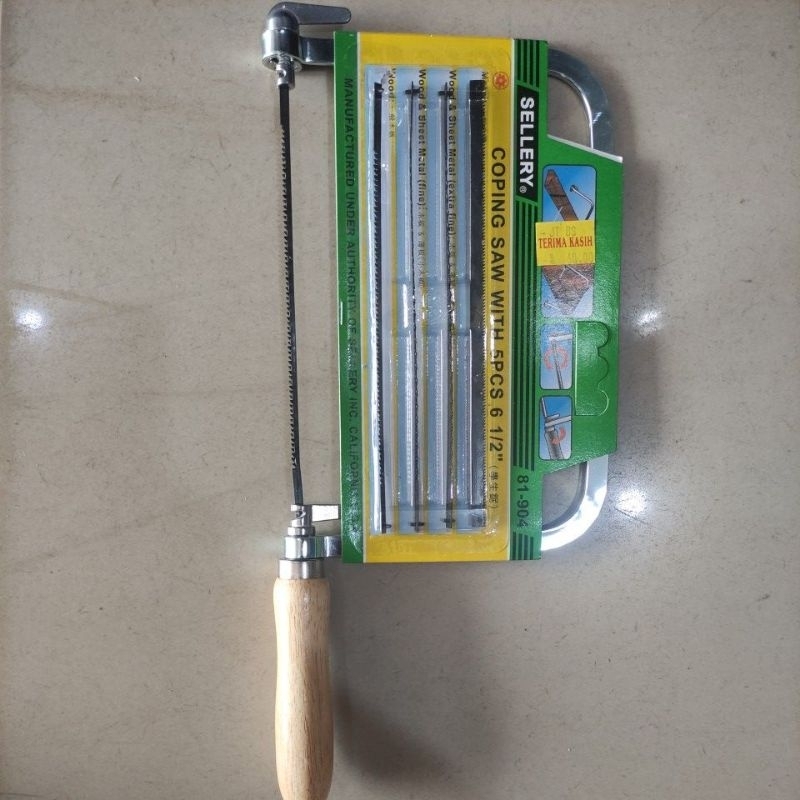 Jual gergaji tangan sellery / gergaji ukir gergaji bulat set isi 5pc ...