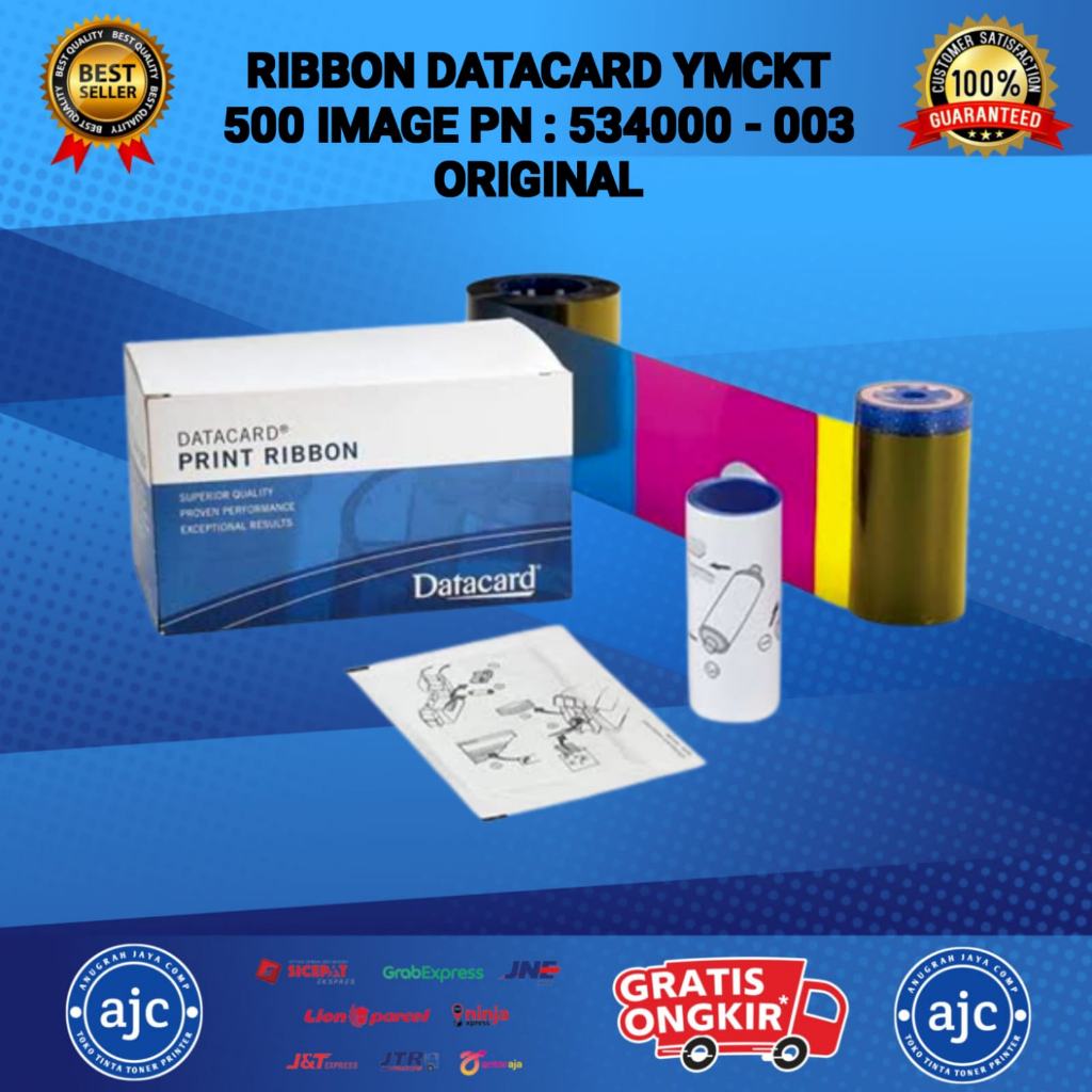 Jual Ribbon Datacard YMCKT - 500 Image PN 534000-003 Made In USA | Shopee Indonesia
