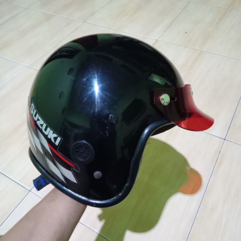 Jual helm suzuki jadul original topi retro model japan | Shopee Indonesia
