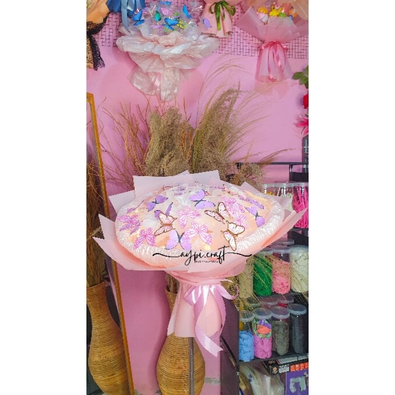 Jual pipe cleaner flower | bunga kawat bulu | buket bunga matahari ...