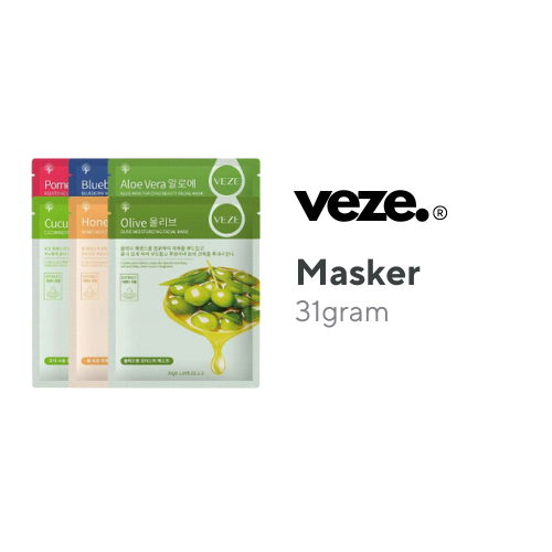 Jual (BPOM) Veze Sheet Mask Korea Masker Wajah Blueberry Aloe Vera ...