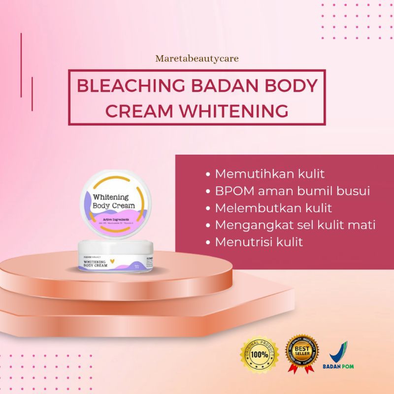 Jual BLEACHING BADAN SUPER WHITENING / Whitening body cream | Shopee ...
