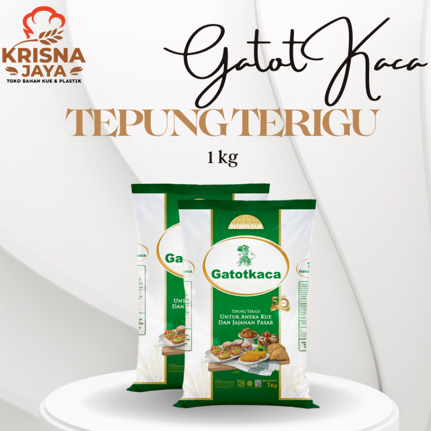 Jual Tepung Terigu Gatotkaca 1kg / Protein Rendah | Shopee Indonesia