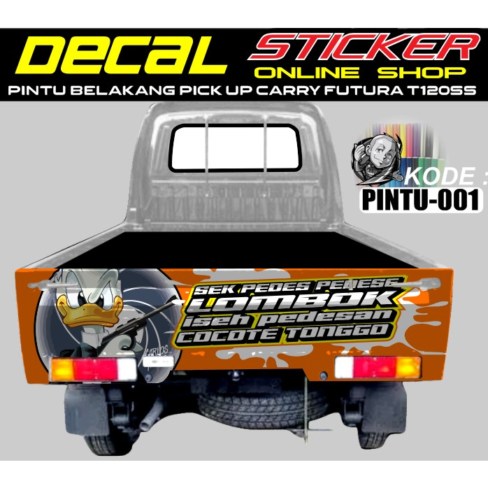 Jual STICKER MOBIL CARRY PICK UP DECAL STICKER PINTU BELAKANG MOTIF ...