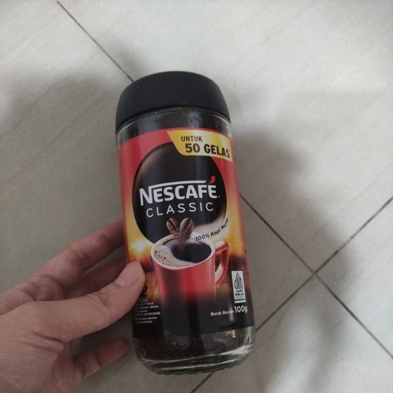 Jual Nescafe classic kopi hitam jar 100 gram botol | Shopee Indonesia