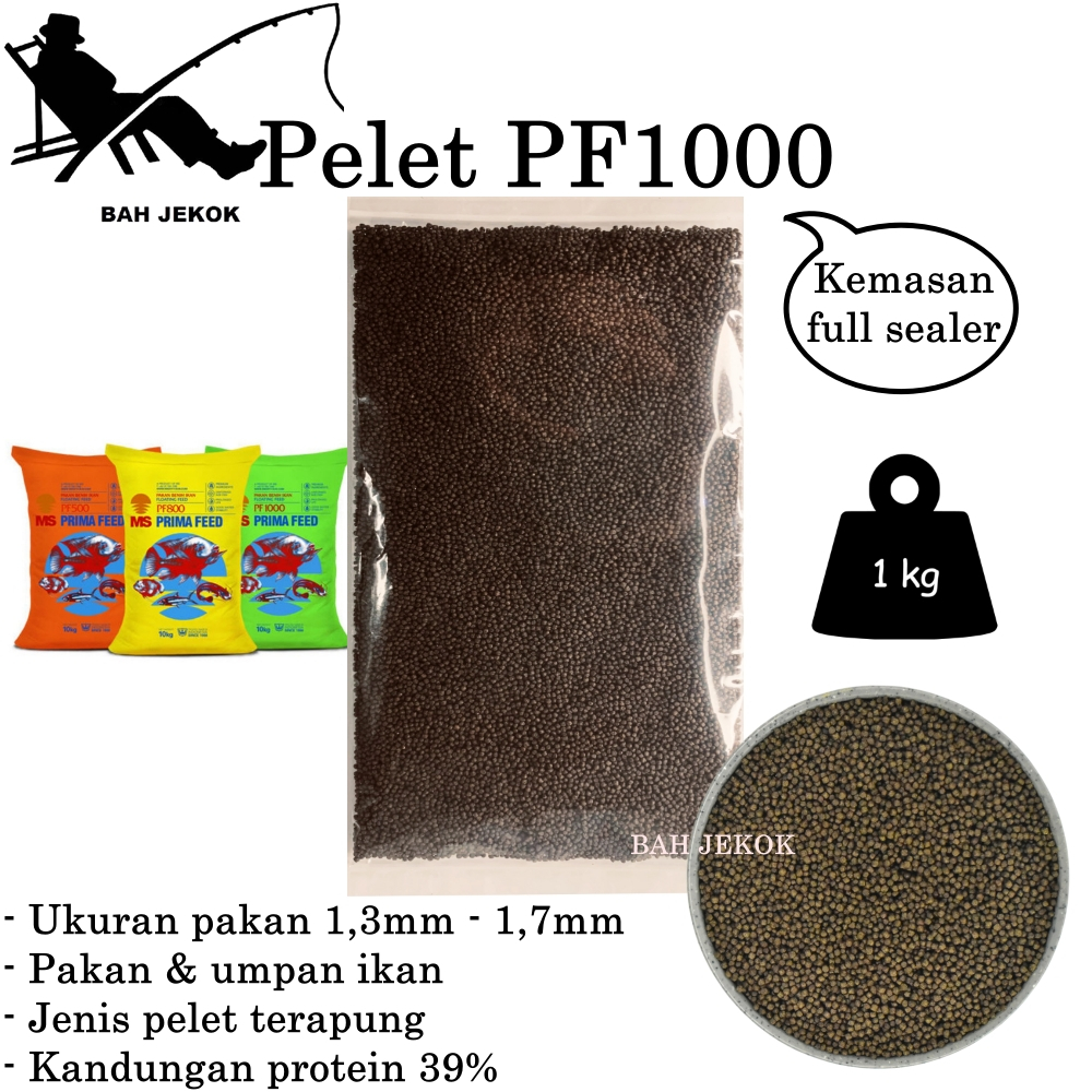 Jual Pelet PF1000 Pakan Ikan Hias Kecil Bibit Cupang Koi Guppy Kura Kura Kolam & Akuarium 1kg ...