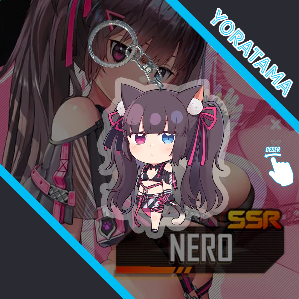 Jual Gantungan Kunci Nikke Nero, Keychain Anime Lucu Keren | Shopee ...