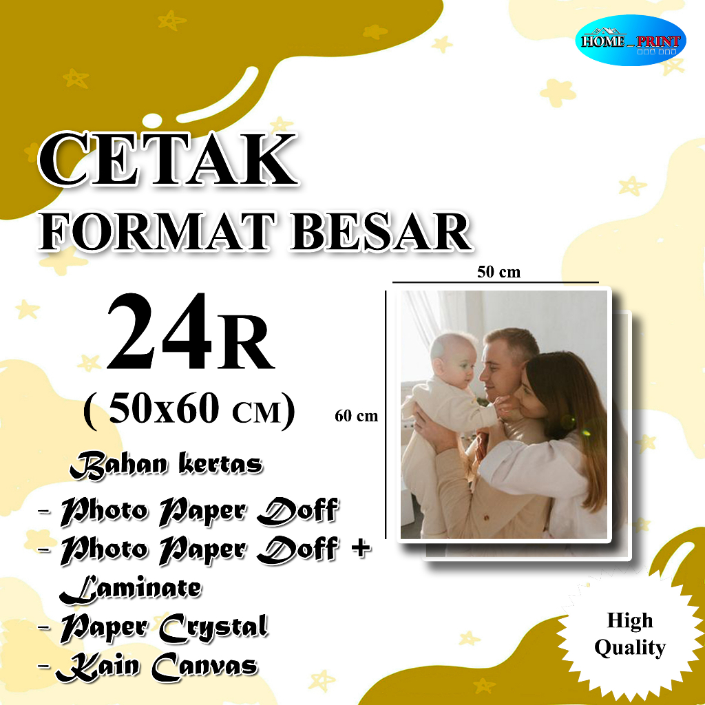 Jual CETAK FOTO FORMAT BESAR (24R-4060-6090) | Shopee Indonesia