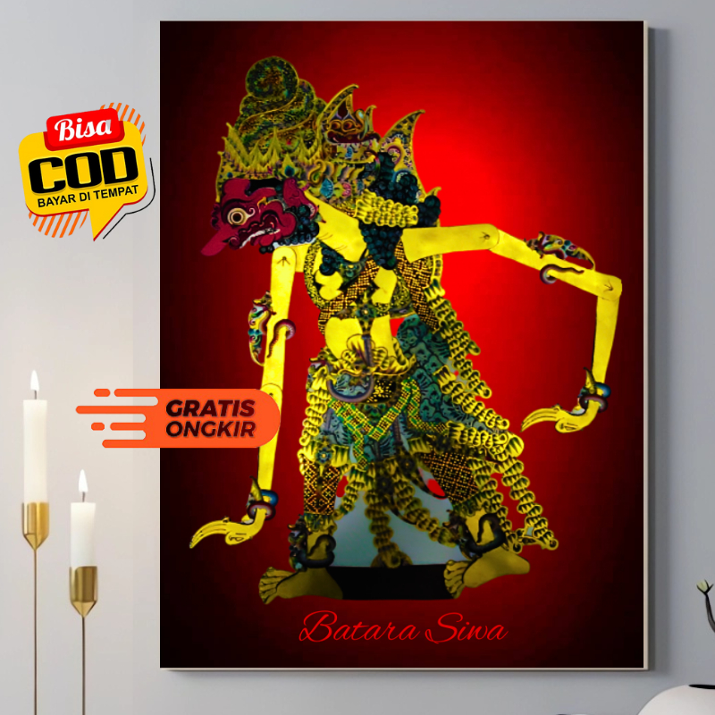 Jual Poster Wayang Batara Siwa Untuk Hiasan Dinding Atau Wall Dekor ...