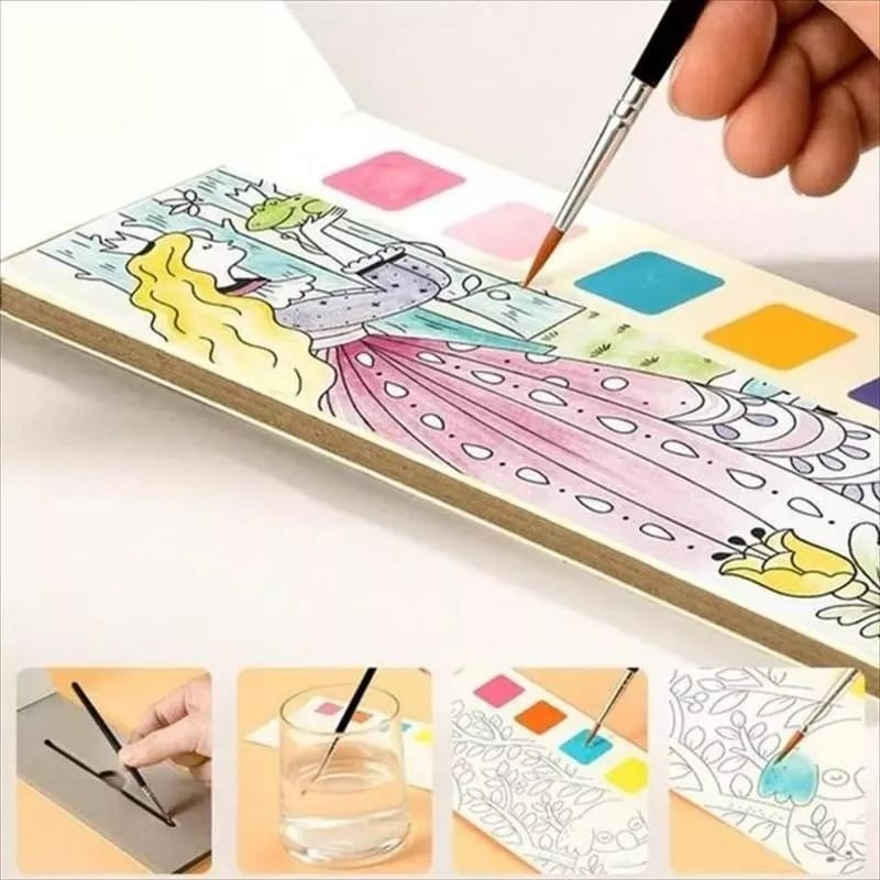 Jual Buku Gambar Mewarnai Water Colour Painting Buku Melukis Warna ...
