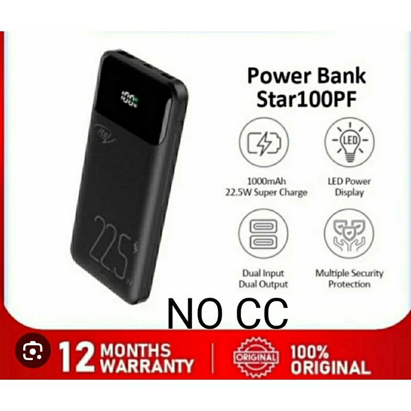 Jual Power bank itel star 100 kapasitas 1000mah | Shopee Indonesia