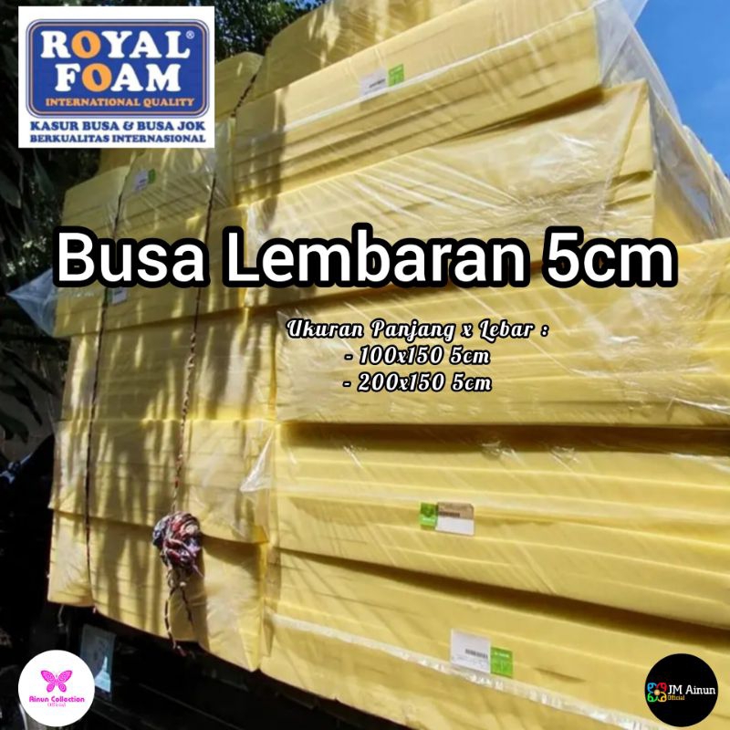 Jual Busa Kasur Royal Foam Lembaran Tebal 5cm 150x200cm & 100x150cm ...