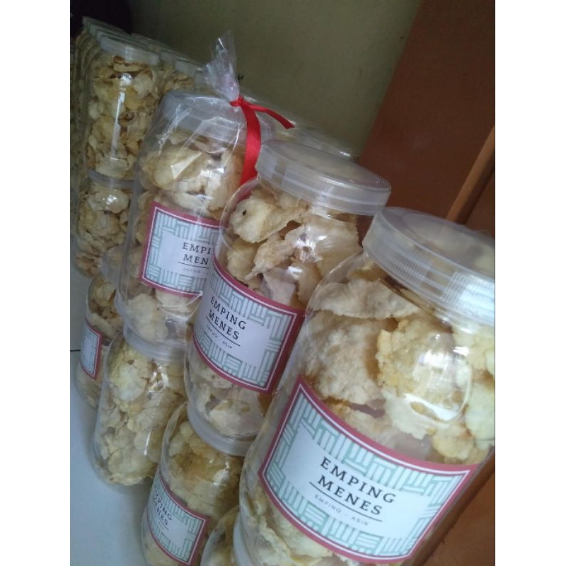 Jual Chips [Packaging Toples 2L] Emping Menes Siap Santap | Shopee ...