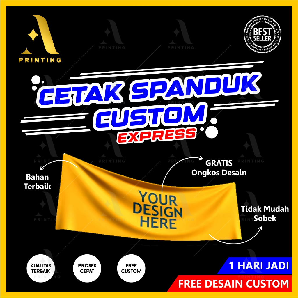 Jual Cetak Spanduk Banner Baliho Custom FREE Desain 1 Hari Jadi | Shopee Indonesia