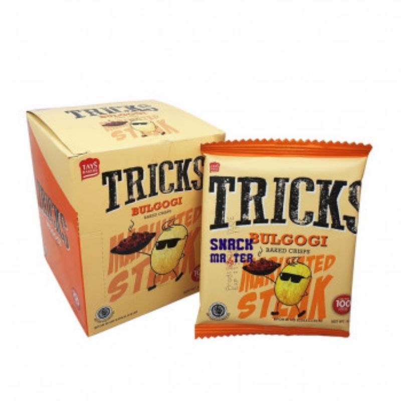 Jual Tricks Crisps Kimchi/Bulgogi/Original/BBQ/Rendang - Potato Baked ...