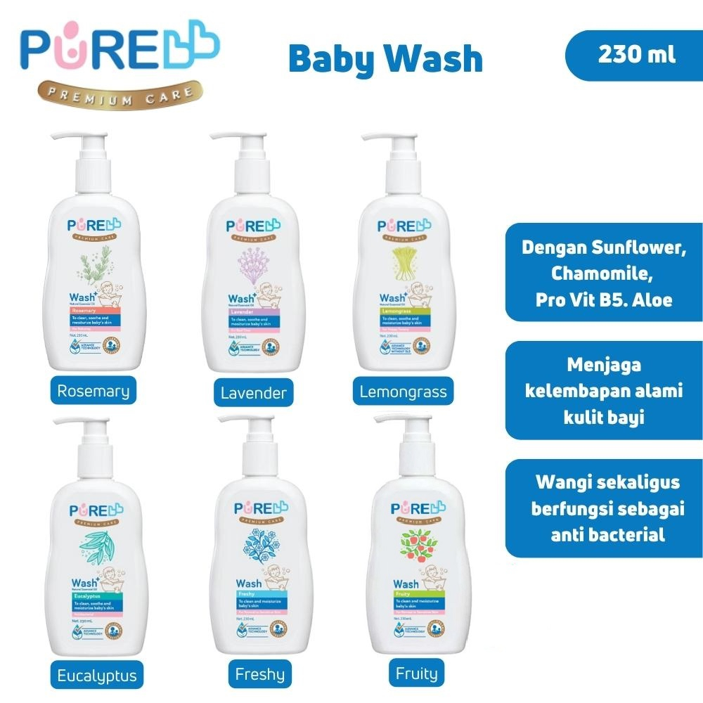 Jual PURE BABY / BB WASH 230ml - Sabun Mandi Cair Bayi / Anak 230 ml ...