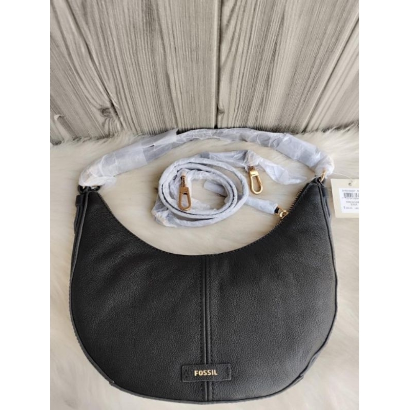 Jual Fossil Shae Small hobo Black | Shopee Indonesia