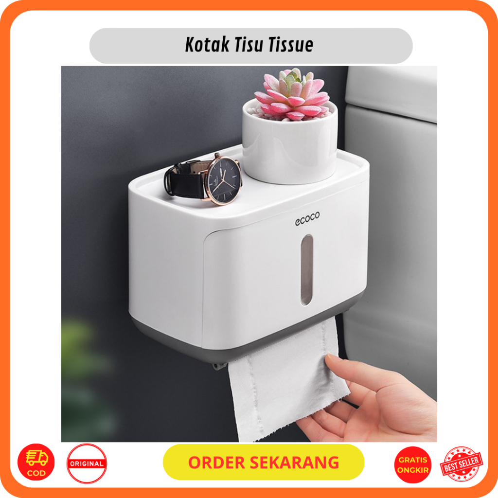 Jual Kotak Tisu Tempat Penyimpanan Tisu Tissue Storage Toilet Paper Box ...