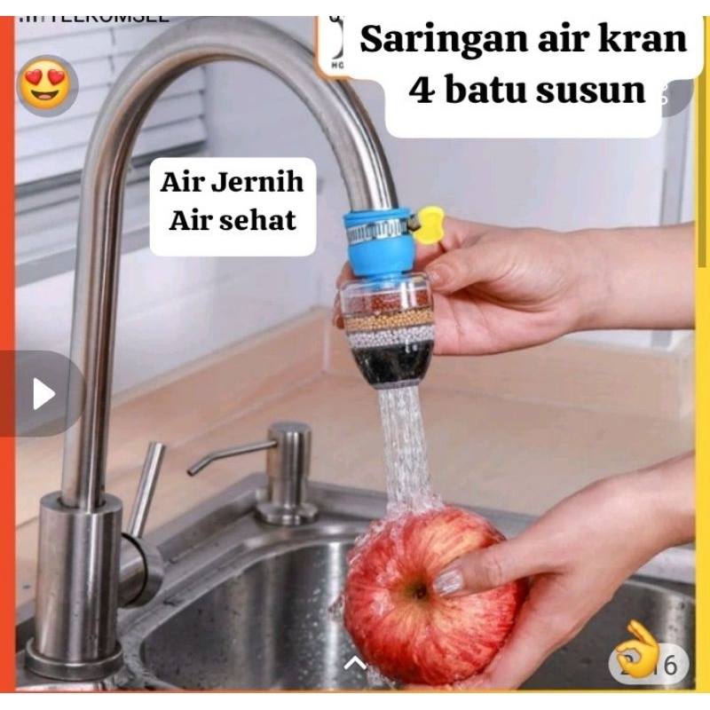 Jual Saringan Air 4 Batu Susun 6x Filter Penyaringan / Saringan Kran ...