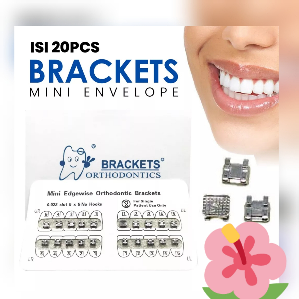 Jual [instant langsung kirim] 1 set bracket amplop orthodentic behel ...