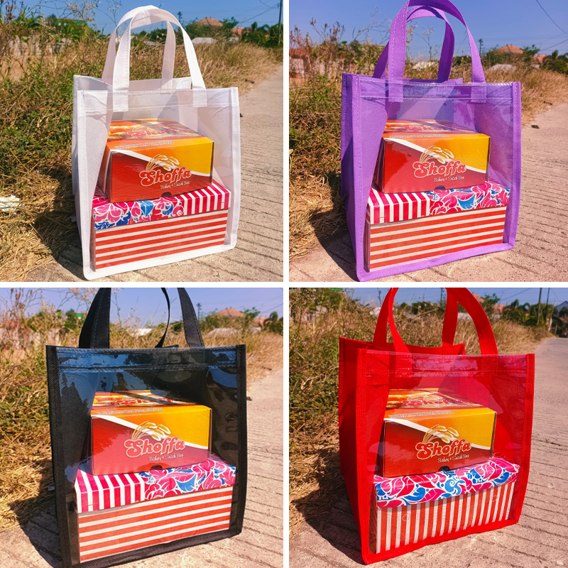 Jual Tas Berkat Hajatan P23xL22xT25 Mika Spunbond Bening Transparan ...