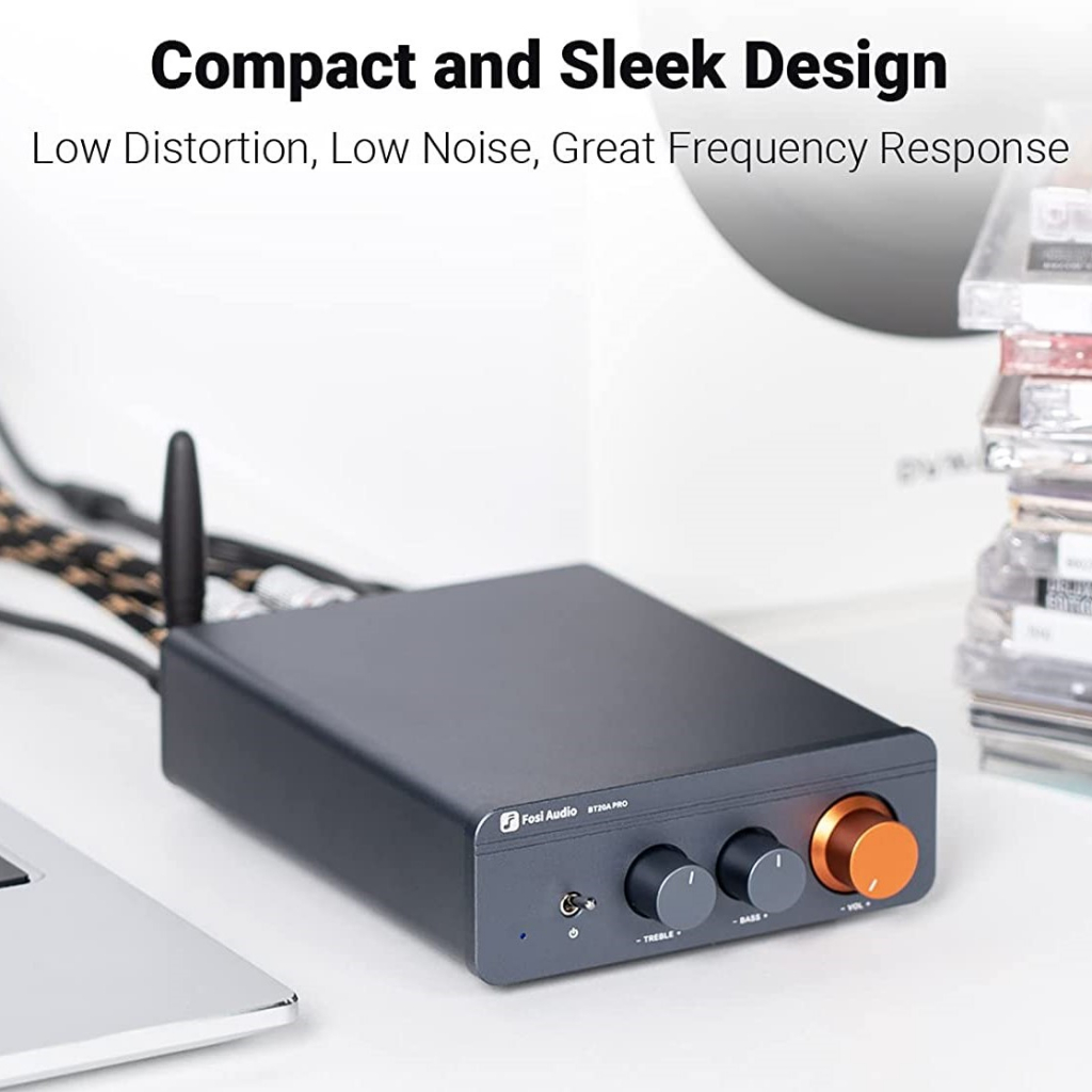 Jual Fosi Audio Amplifier Bluetooth 5.0 Treble and Bass 300W x2 TPA3255 - BT20A PRO - Black ...