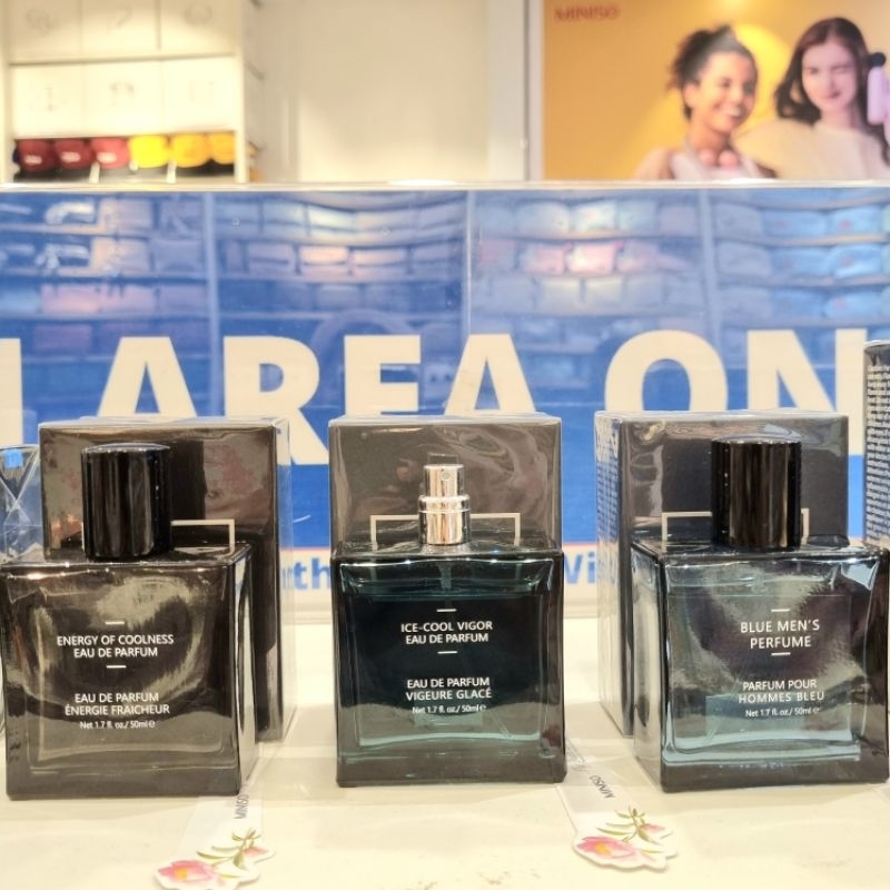 Jual MINISO MEN'S EAU DE PARFUM & BLUE MEN'S PERFUME / PARFUM PRIA ...