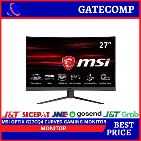 Jual MSI OPTIX G27CQ4 CURVED GAMING MONITOR [1440p, 165Hz] | Shopee ...