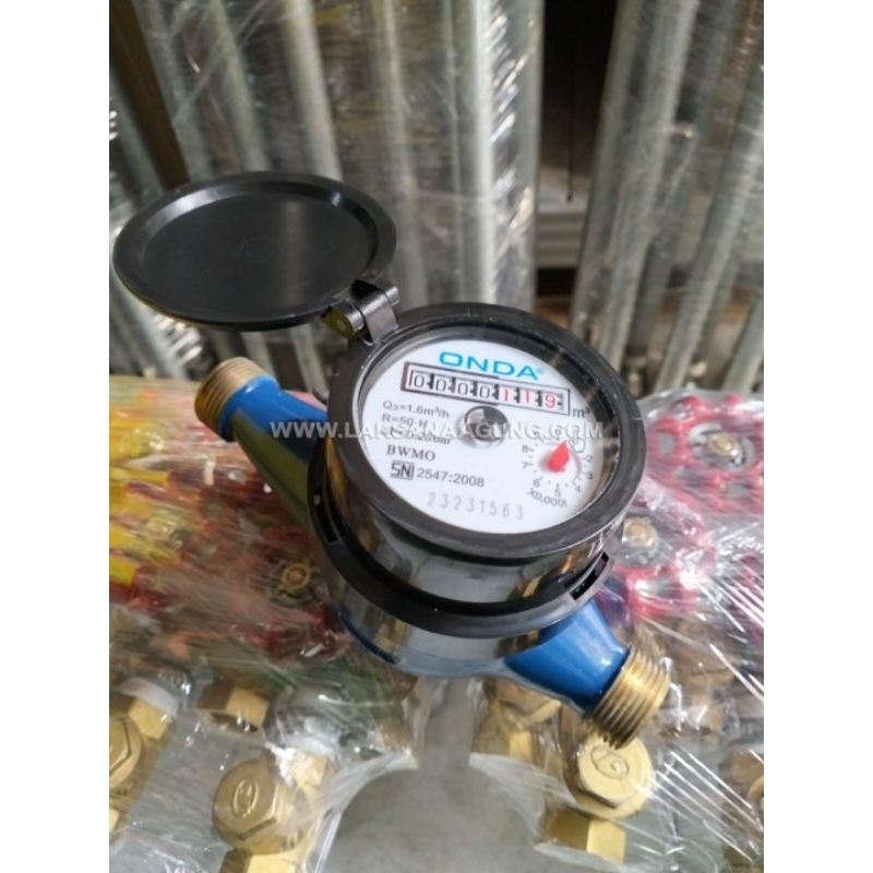 Jual Water meter onda 1/2 inch Meteran air onda 1/2" kuningan pdam pam ...
