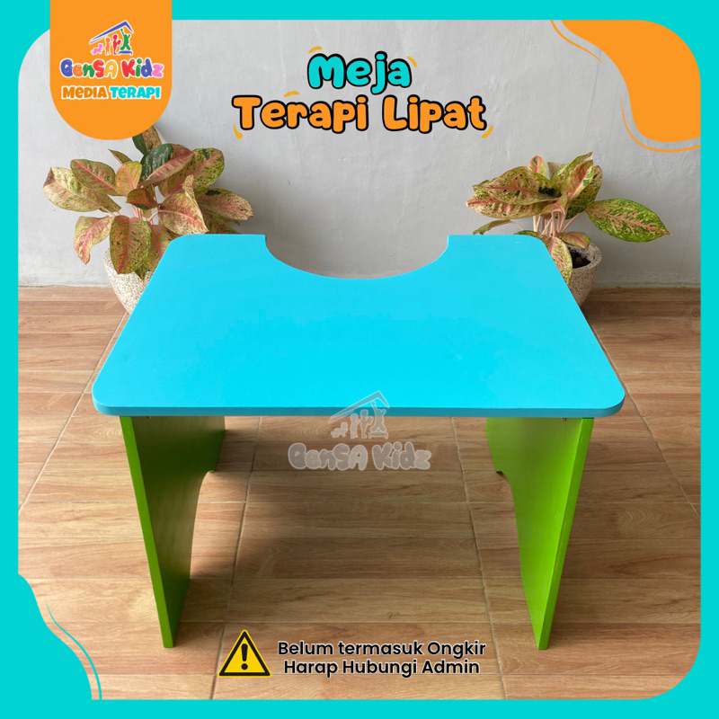Jual Meja Terapi/ Meja belajar anak/ Meja lengkung/ Meja lipat ...