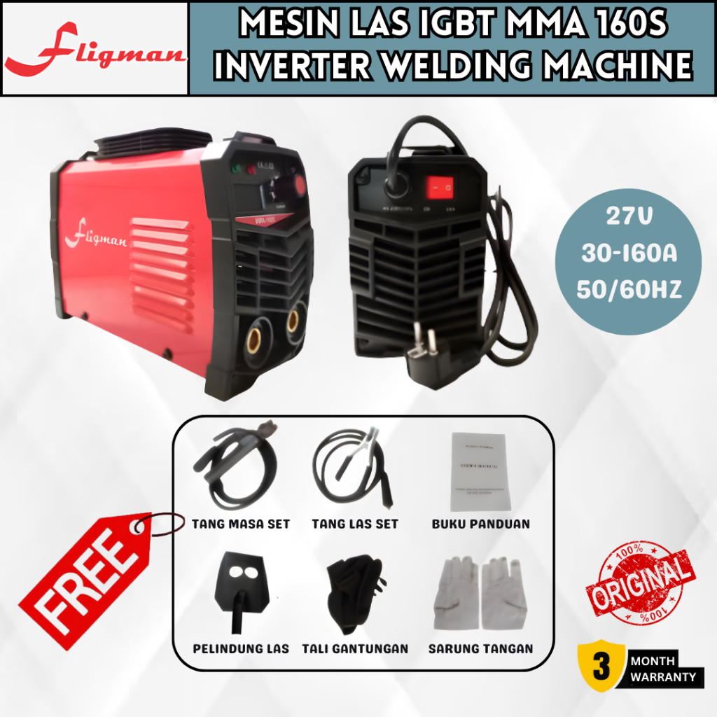 Jual Mesin Las Travo Listrik IGBT MMA 160s - Fligman Inverter Welding Machine | Original ...