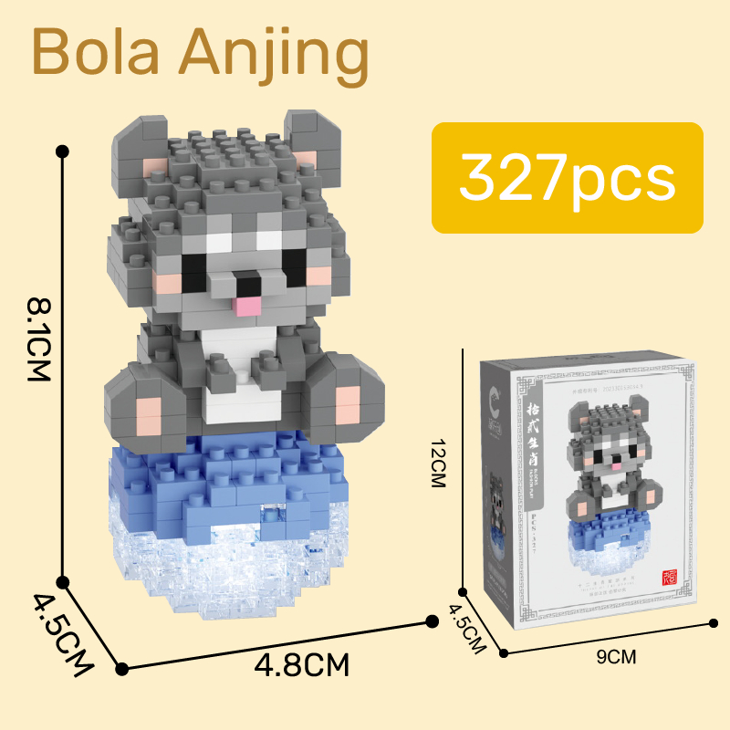 Jual BLOCK CITY NANO BLOCK 12 SHIO SERIES / 12 Chinese Zodiac / BRICKS ...