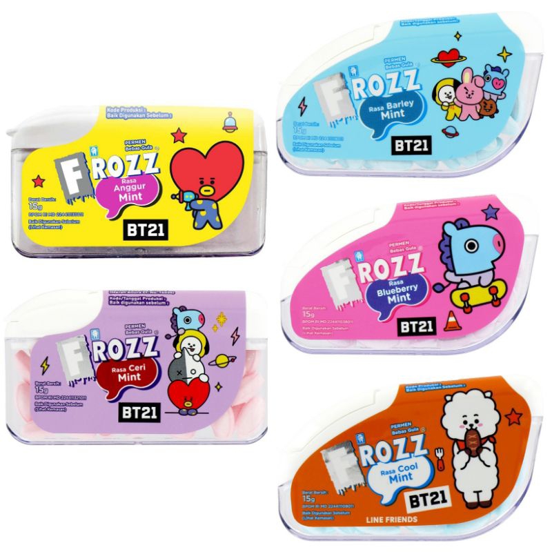 Jual Frozz Limited edition BT21 bts Aneka Permen Cool Barley Cherry ...