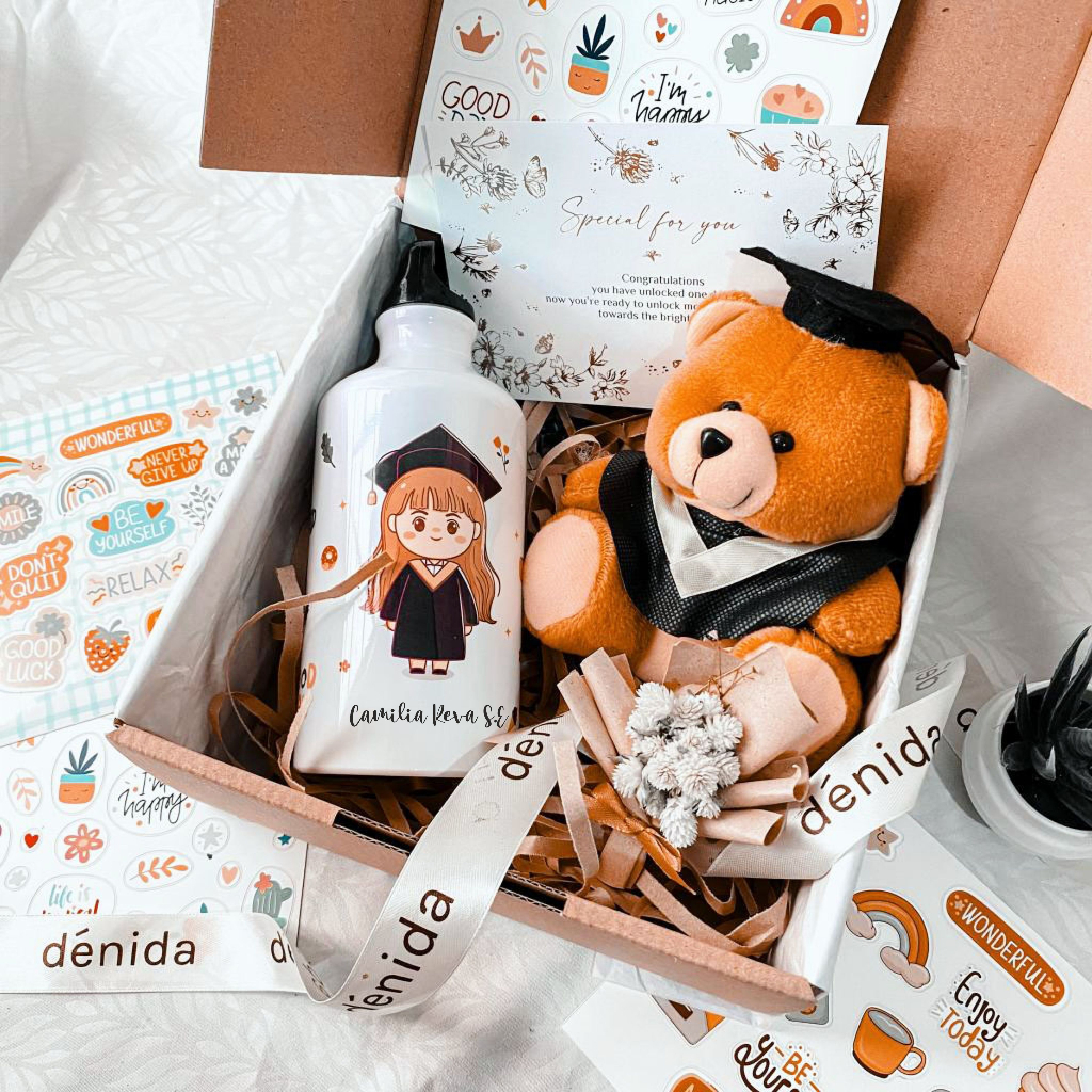 Jual Denida Graduation Gift Box | Tumbler Custom | Hadiah Botol Minum ...