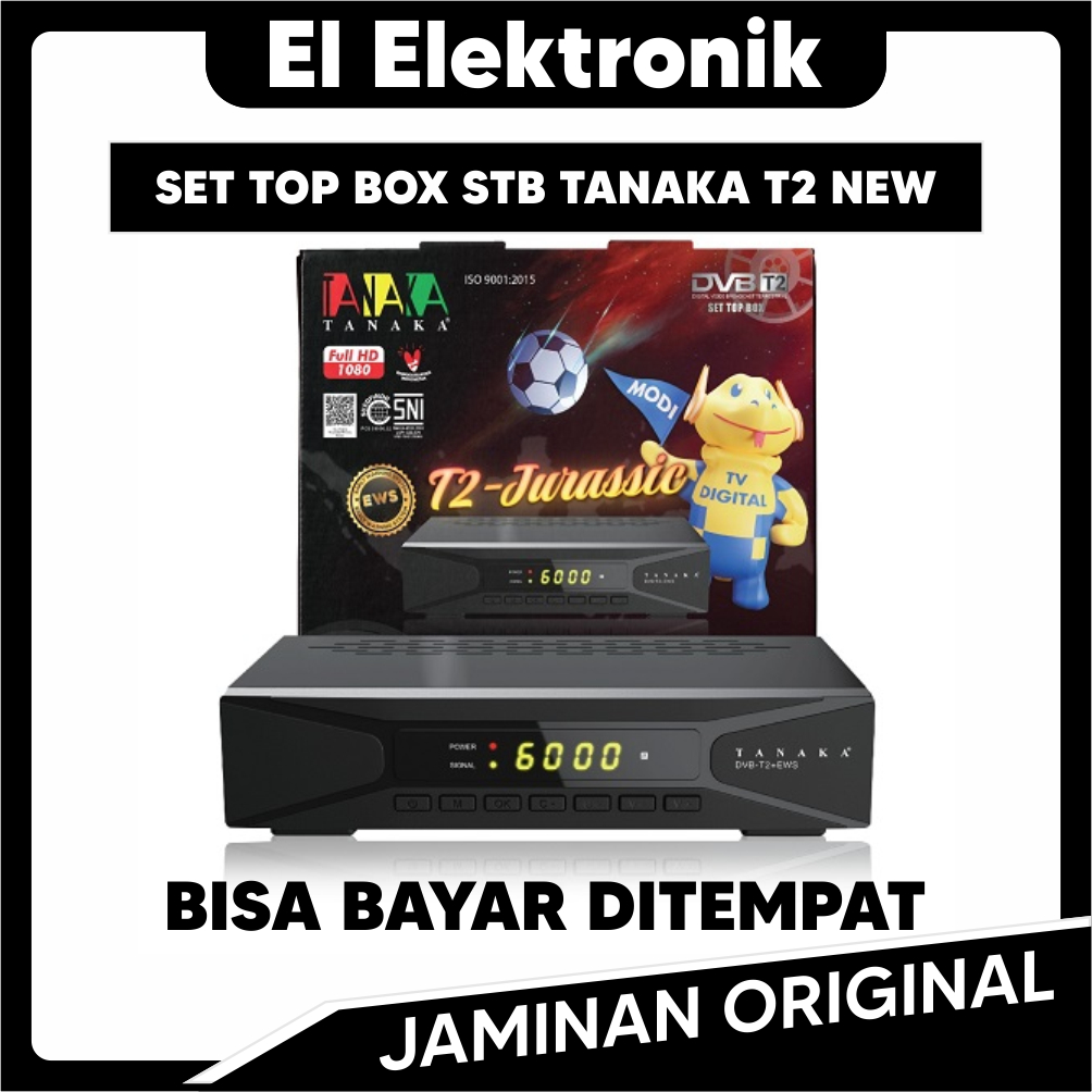 Jual SET TOP BOX STB TANAKA T2 NEW / T2- JURASSIC POLYTRON Tipe 700T2 | Shopee Indonesia