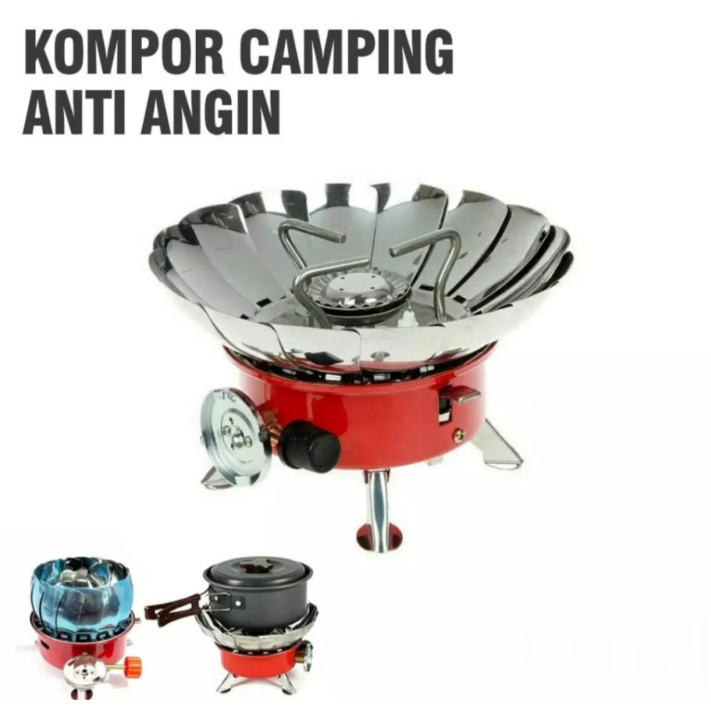 Jual Kompor Portable Mawar Anti Angin Camping Hiking Outdoor | Shopee ...