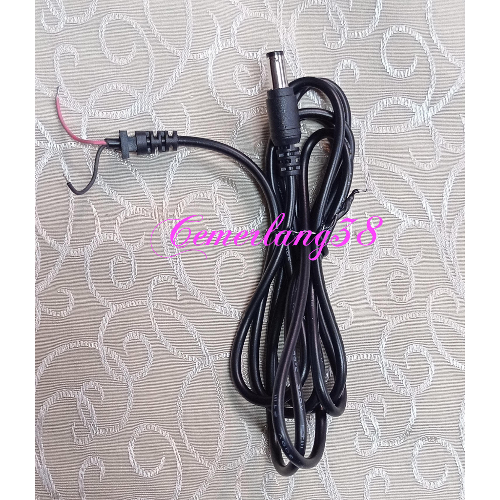 Jual Kabel Jack DC LB Male 5.5 x 2.1mm kabel buntung jack adaptor DC ...