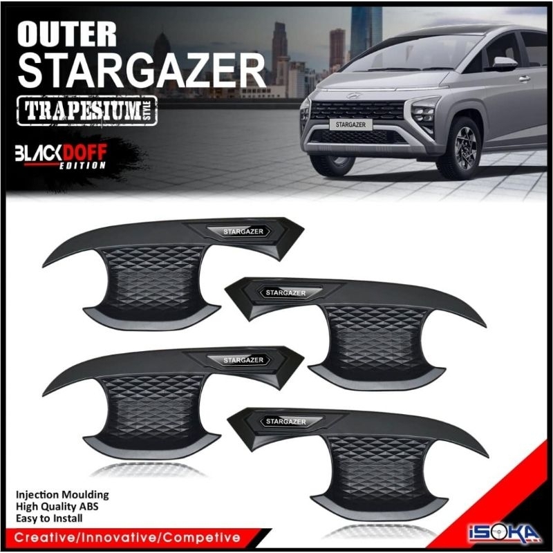 Jual OuterMangkok handle hitam doff Hyundai Stargazer. | Shopee Indonesia