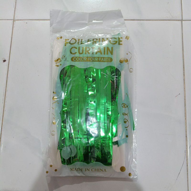 Jual BOS Tirai Foil panjang ± 2 meter lebar ± 1 meter backdrop curtain ...