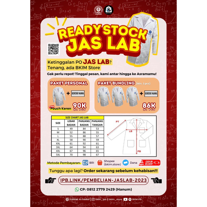 Jual Pelunasan Jaslab Jas Lab IPB | Shopee Indonesia