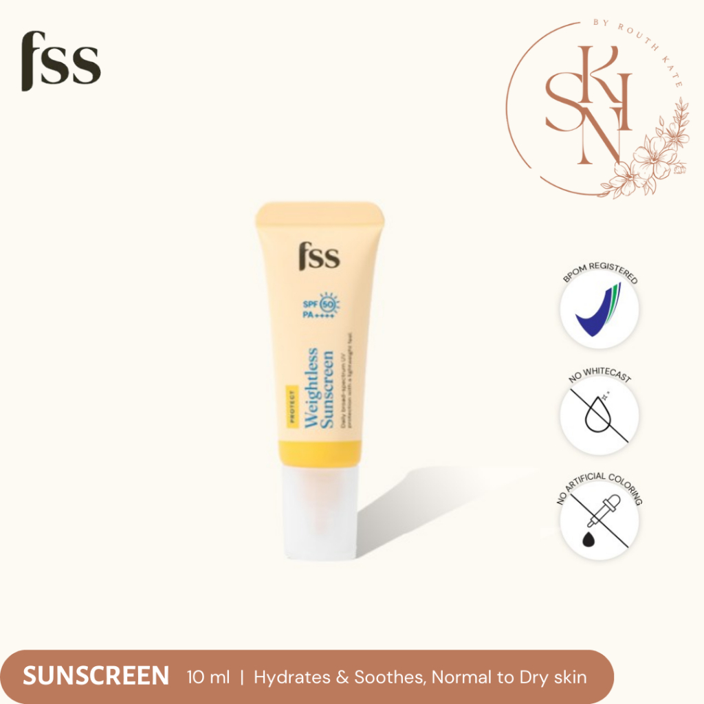 Jual FSS Weightless Sunscreen SPF 50 PA++++ 10ml | Shopee Indonesia