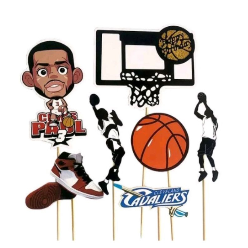Jual Topper Happy Birthday Basket, Topper Basket Ball, Hiasan Kue Bola ...