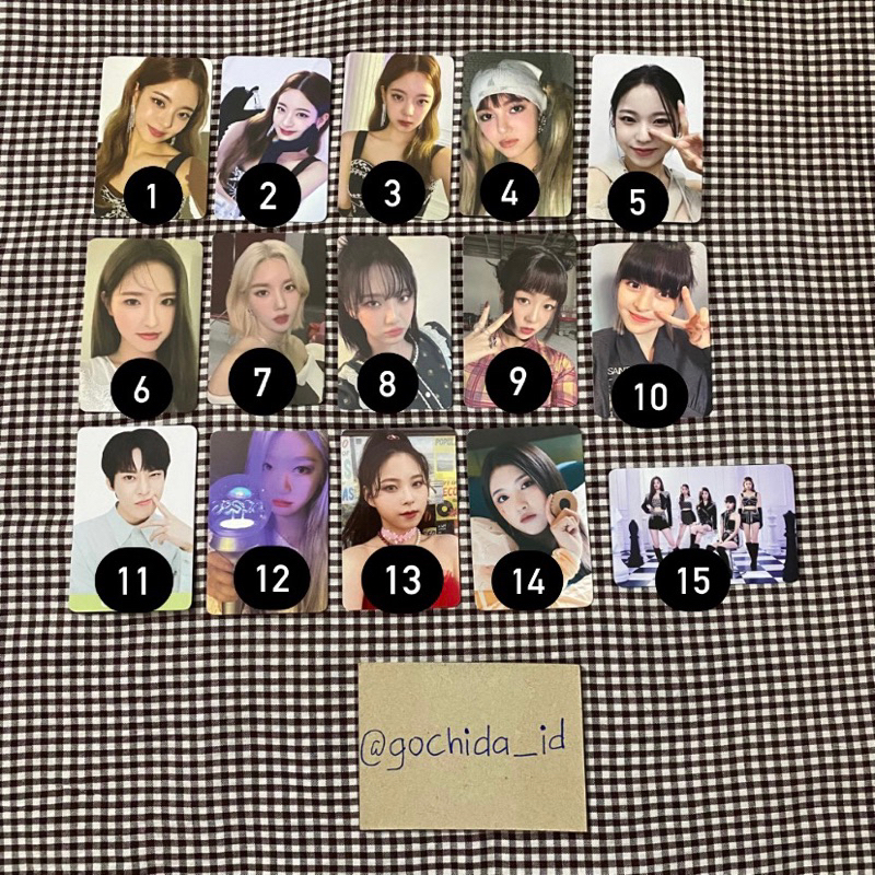 Jual pc photocards official lia itzy danielle newjeans nj kyujin jiwoo ...