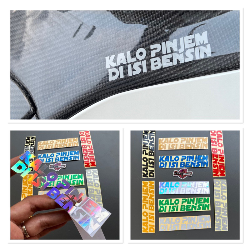 Jual Stiker Sticker KALO PINJEM DI ISI BENSIN cutting | Shopee Indonesia
