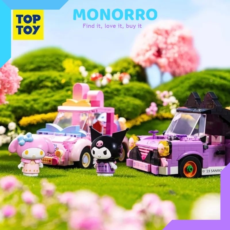 Jual Mainan Mobil Lego Sanrio Puzzle Sanrio Bangunan Blok Sanrio Top ...
