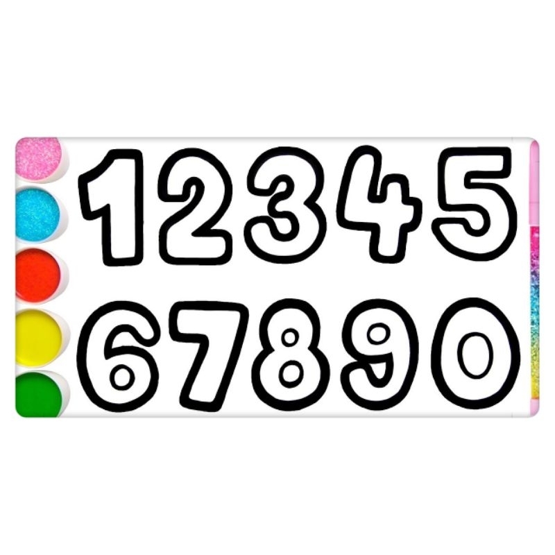 Jual Kertas Mewarnai / Lembar Mewarna / Tema Angka | Shopee Indonesia