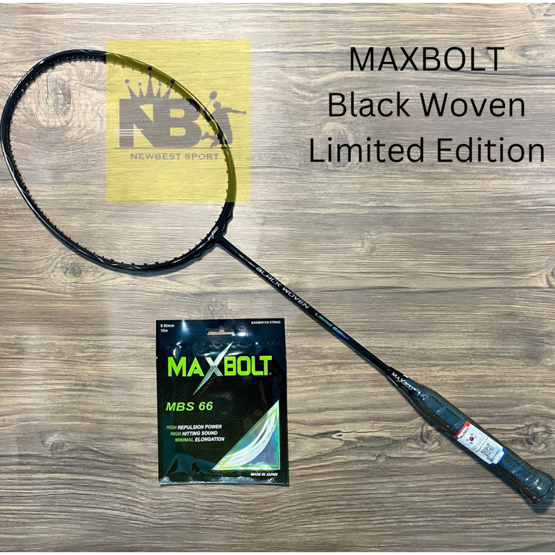 Jual RAKET BADMINTON MAXBOLT BLACK WOVEN LIMITED EDITION ORIGINAL ...
