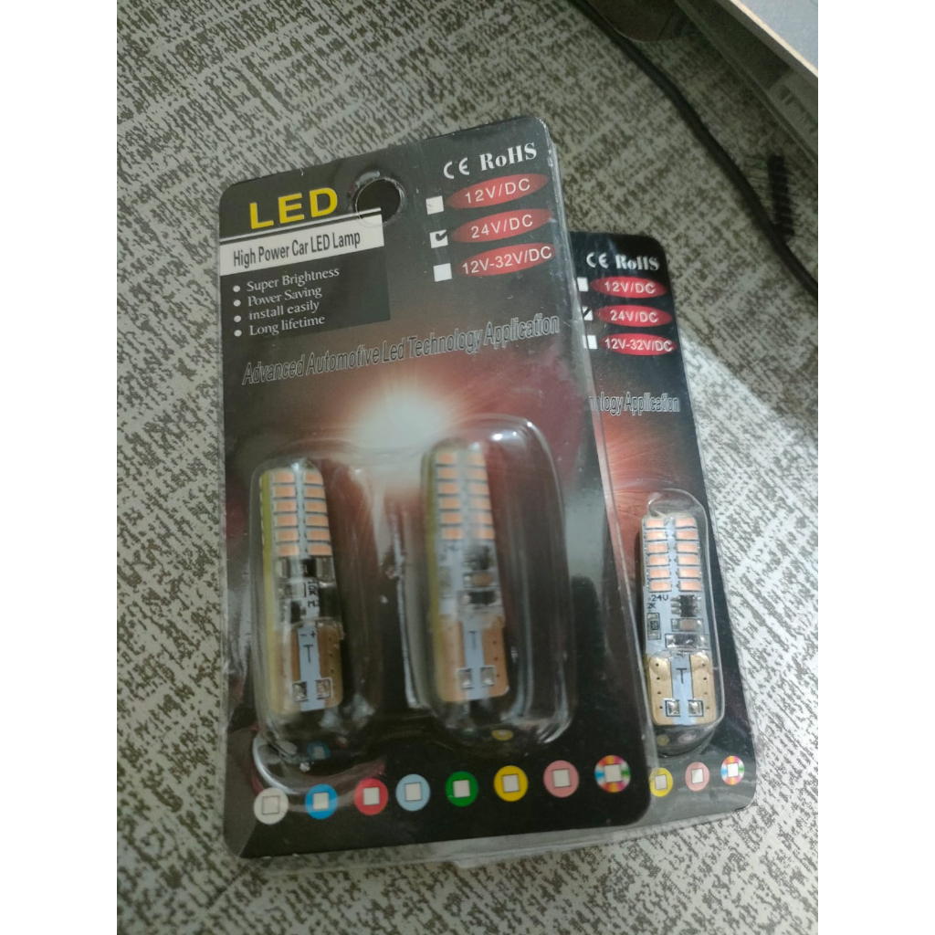 Jual Lampu Senja LED T10 4014 24 LED Kedip 24V | Shopee Indonesia