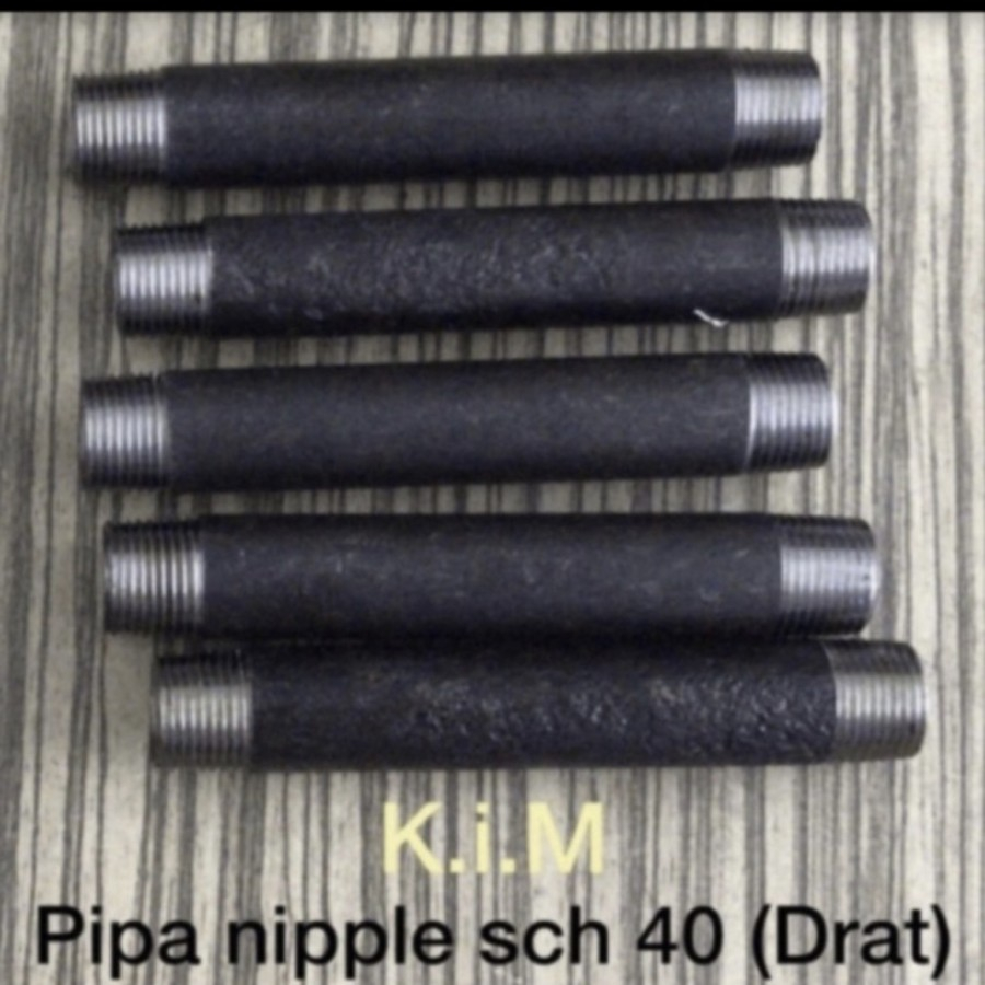 Jual Pipa nipple 1/4" x 15 cm /pipe nepel x 150 mili nipel neple ...