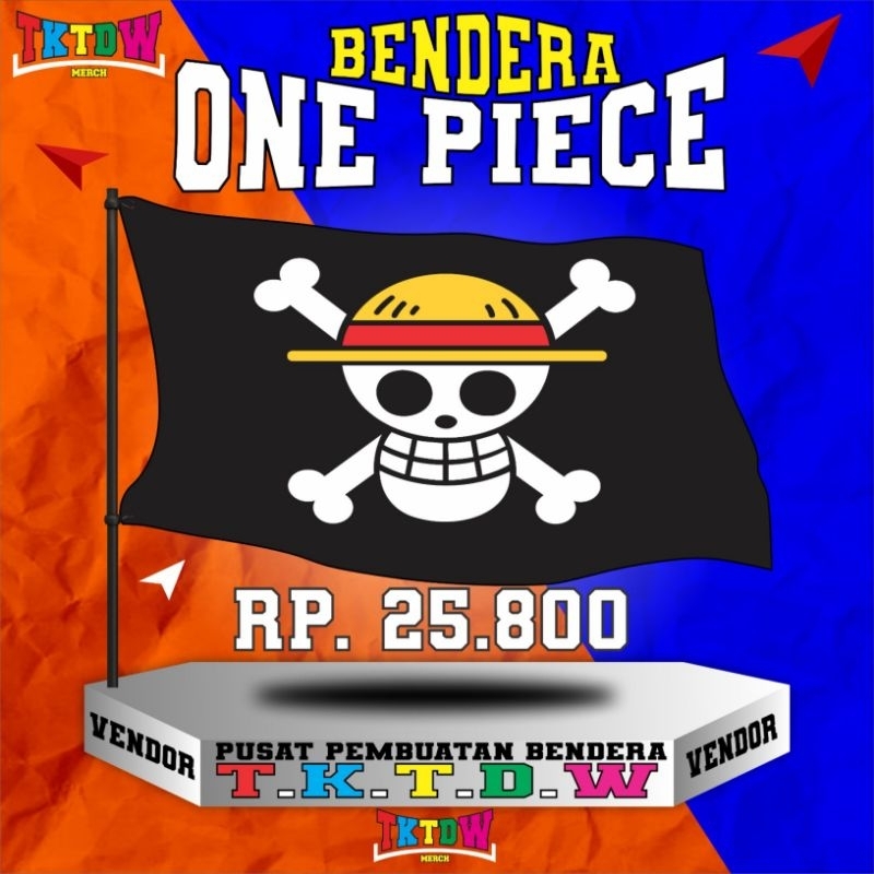 Jual BENDERA ONE PIECE READY STOK BANYAK SIAP KIRIM BISA CUSTOM SENDIRI ...